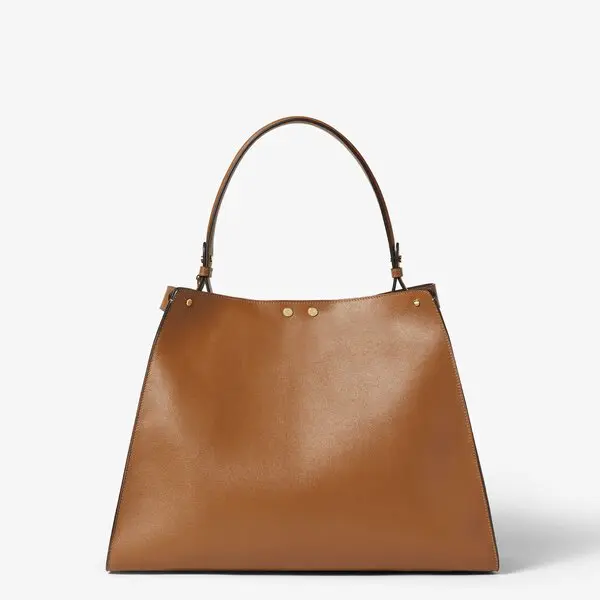 Fendi Way Medium Sellier Leather Bag - [brown]